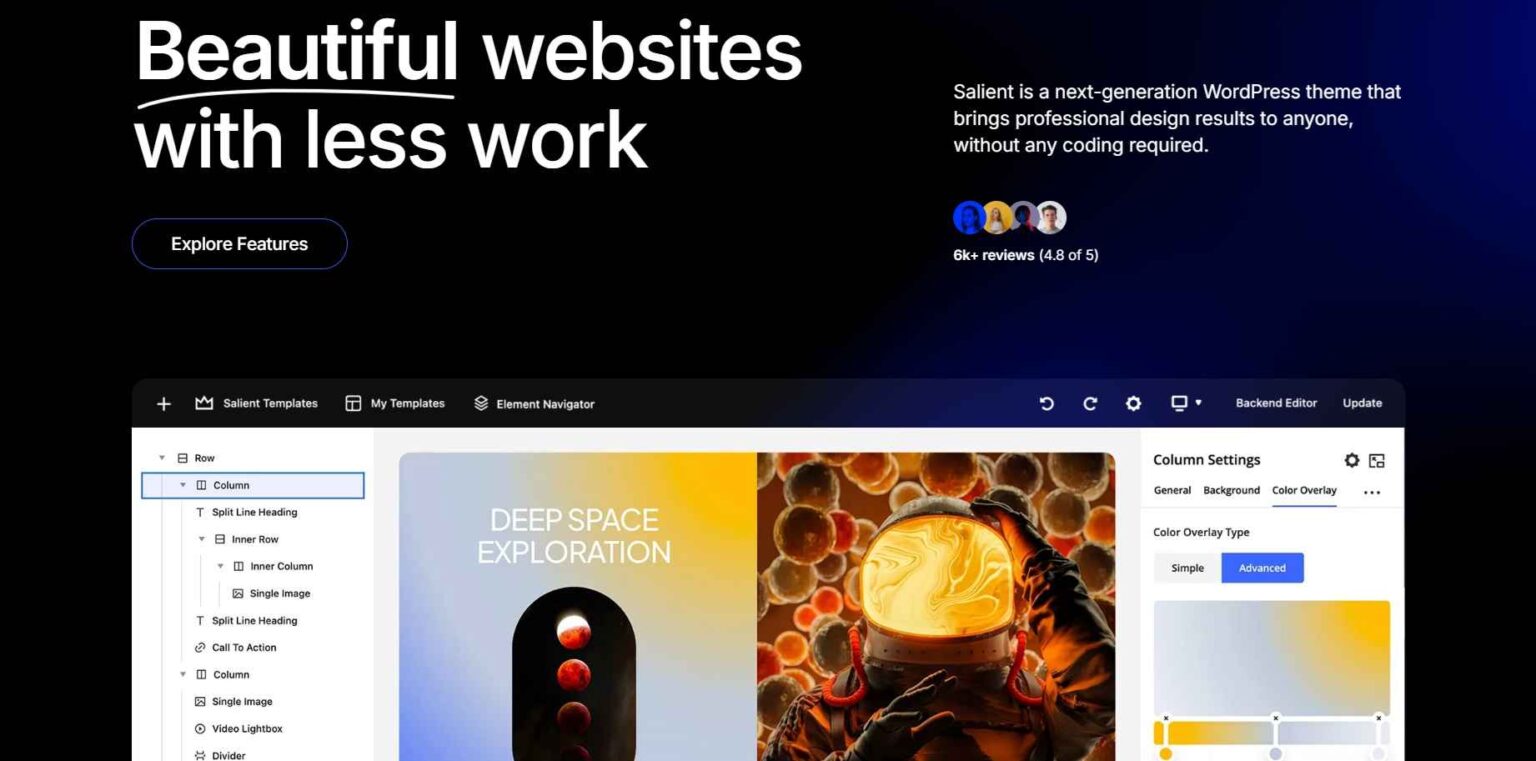 WordPress Theme Salient – Create Beautiful Websites with Ease - BlogEarns
