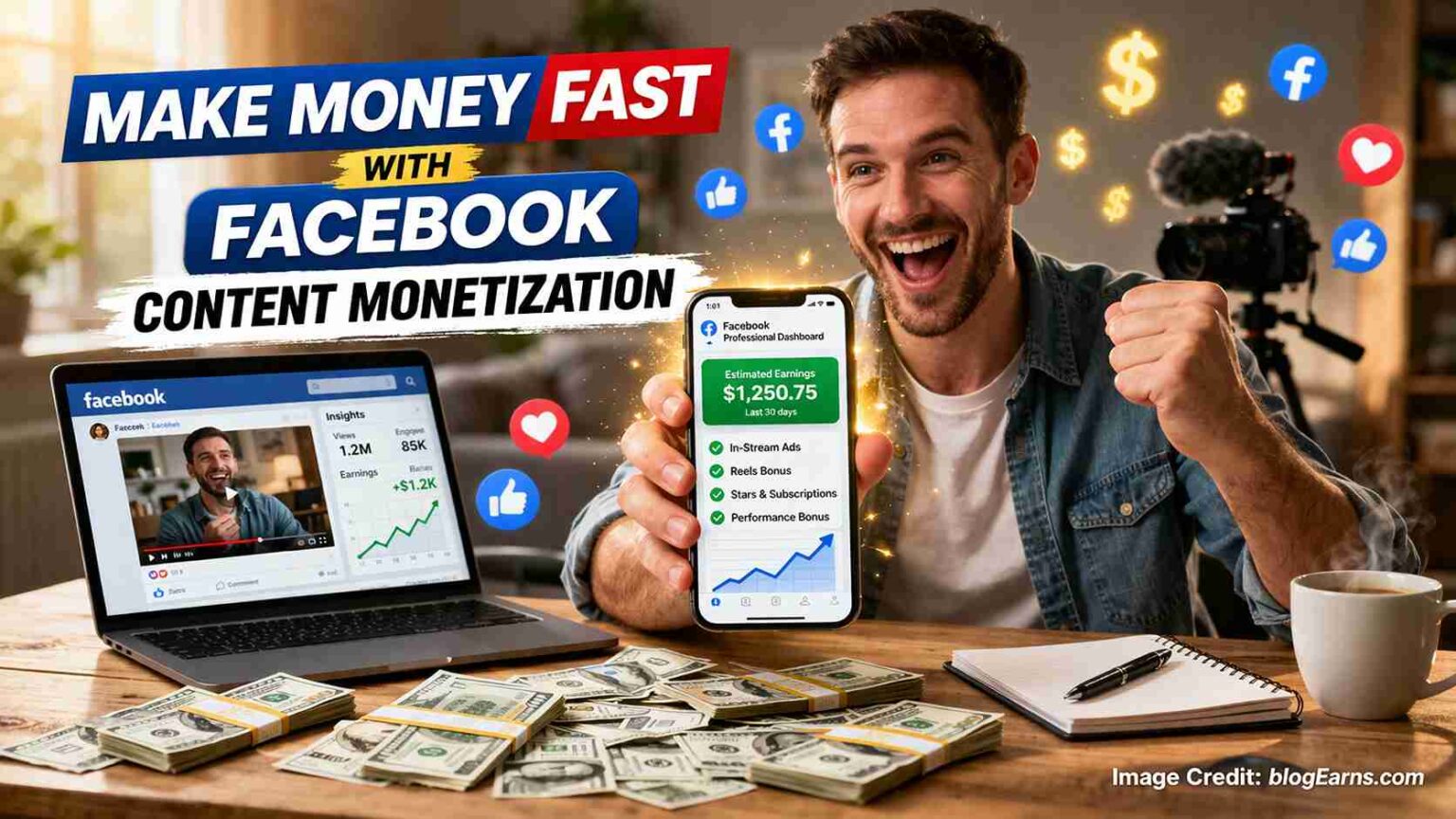 Facebook Ad Revenue Calculator - BlogEarns