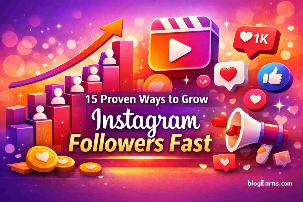 How to Grow Instagram Followers Fast - BlogEarns