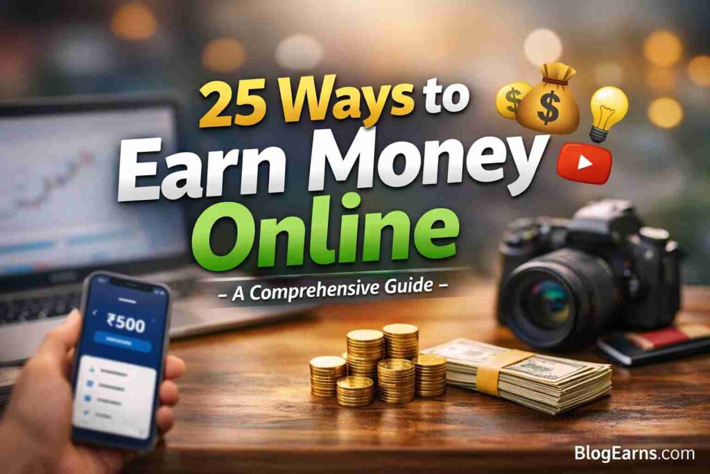25 Ways to Earn Money Online – A Comprehensive Guide - BlogEarns
